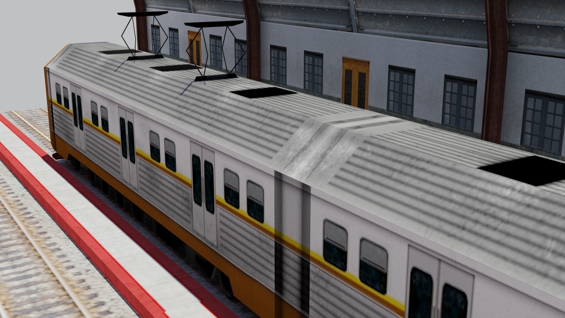 Train Station free VR / AR / low-poly 3D model | CGTrader
