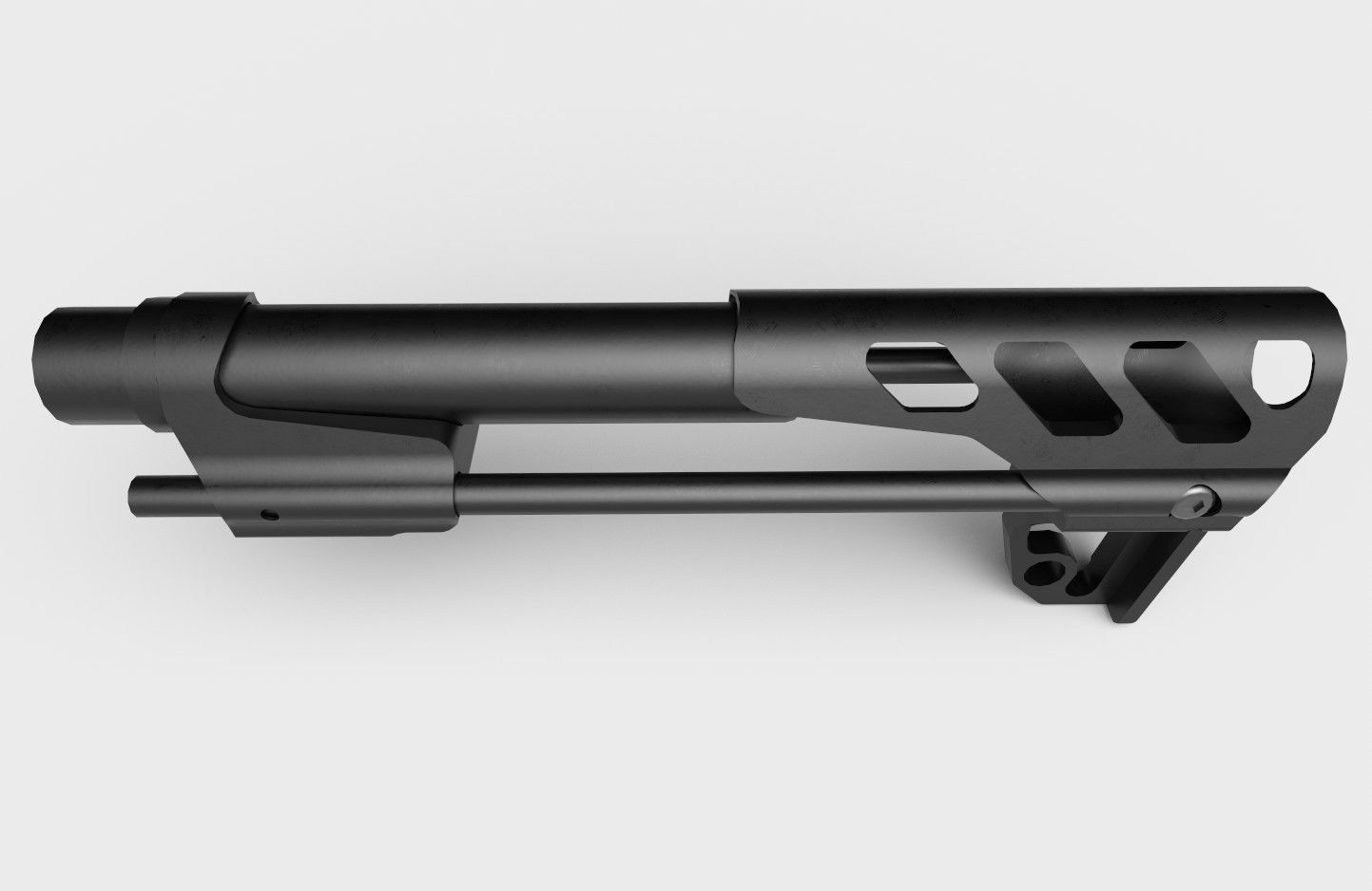 3D model Odin Works Close Quarters PDW Rifle Stock VR / AR / low-poly ...