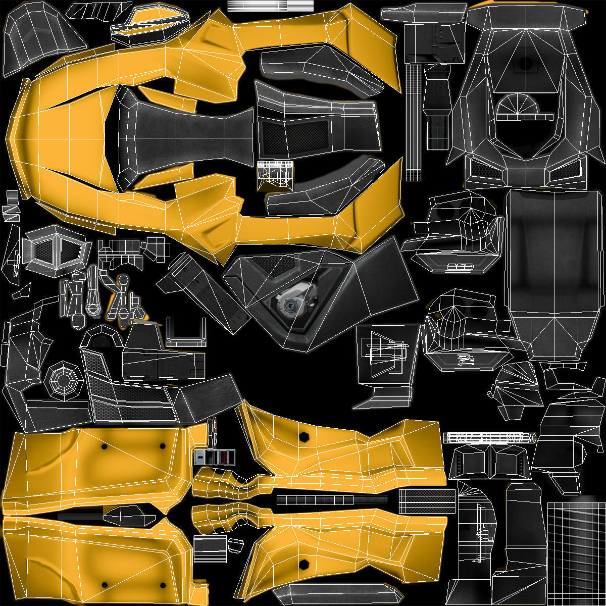 3D model ATV Four-Wheeler Vehicle Low-Poly VR / AR / low-poly | CGTrader