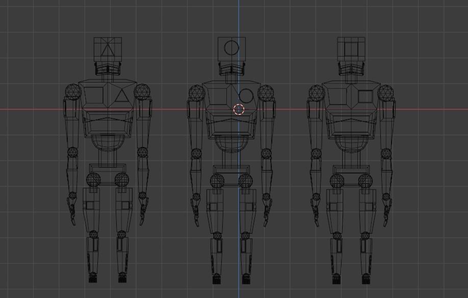 3D model A set of low-poly models from the squid game VR / AR / low ...