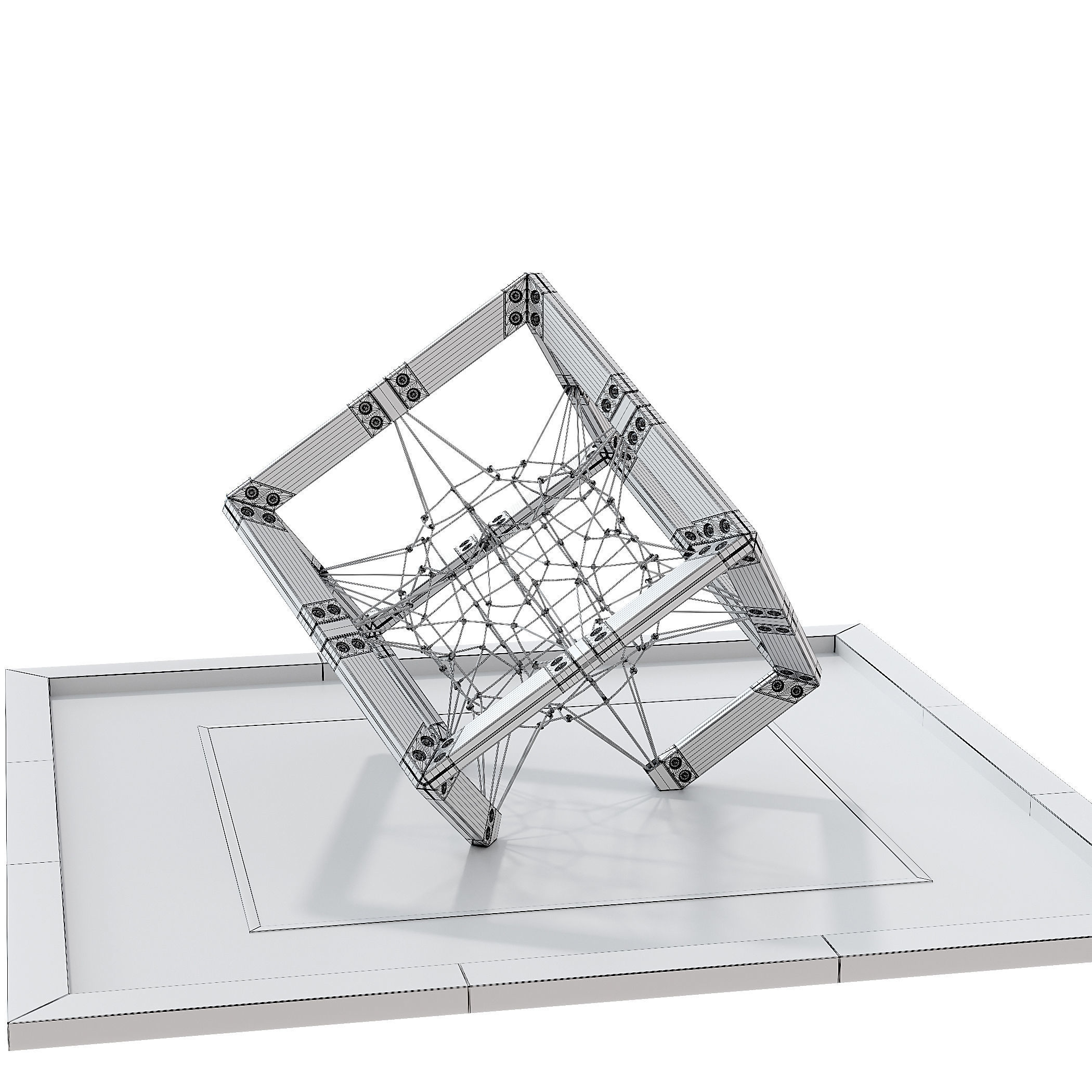 Children play rope complex Cube 3D model | CGTrader