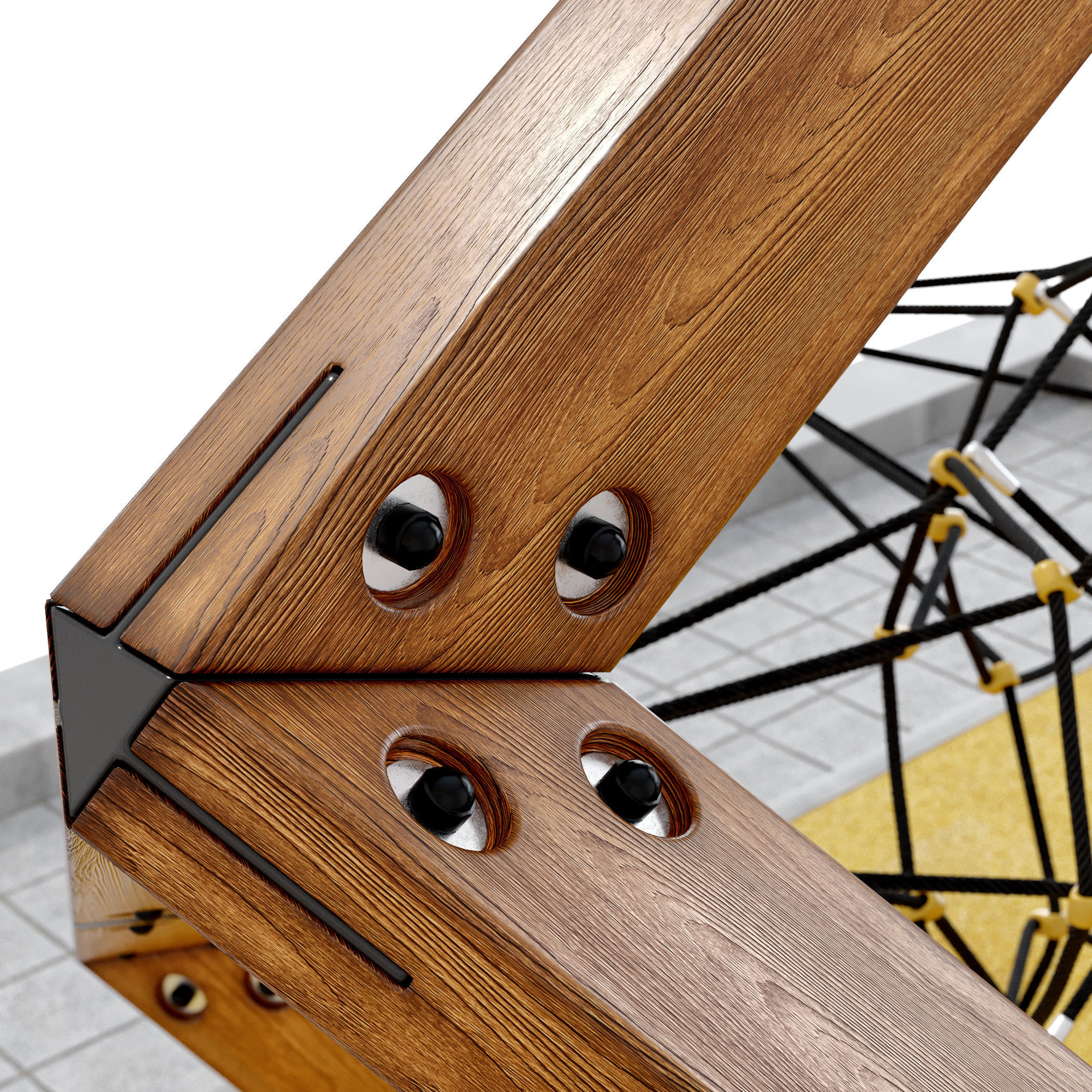 Children play rope complex Cube 3D model | CGTrader