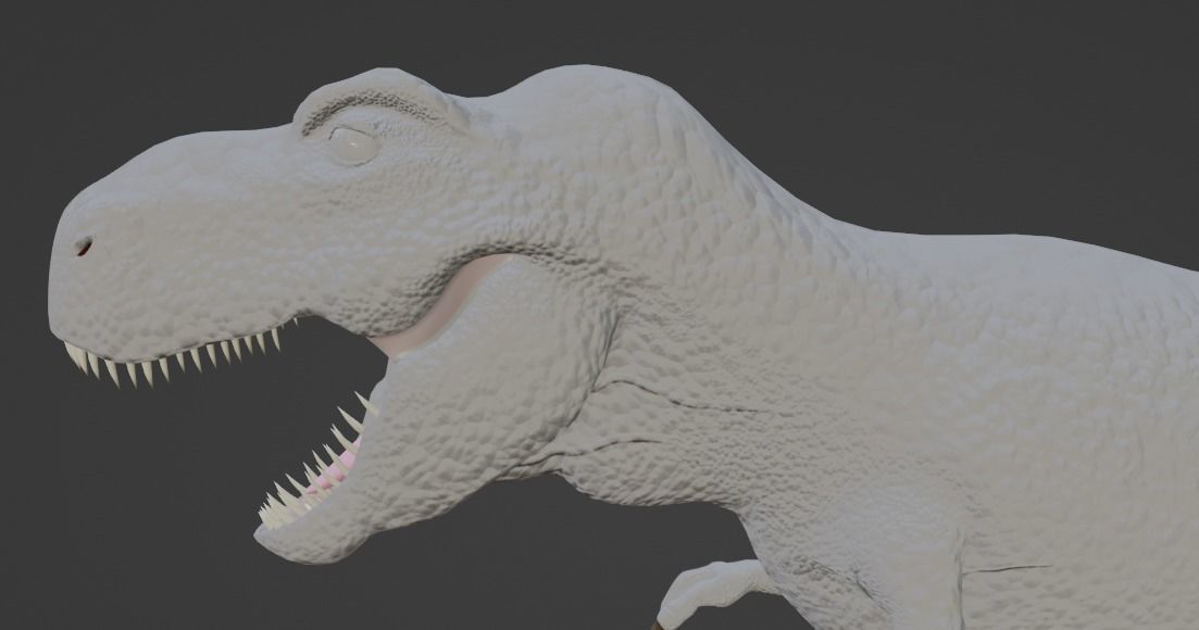 Tyrannosaurus Rex Model - texture painted with bump 3D model | CGTrader