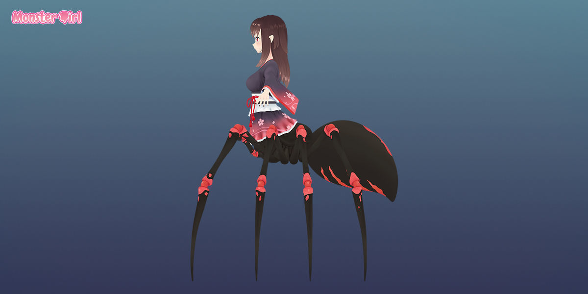 3D model Monster Girl Arachne VR / AR / low-poly | CGTrader