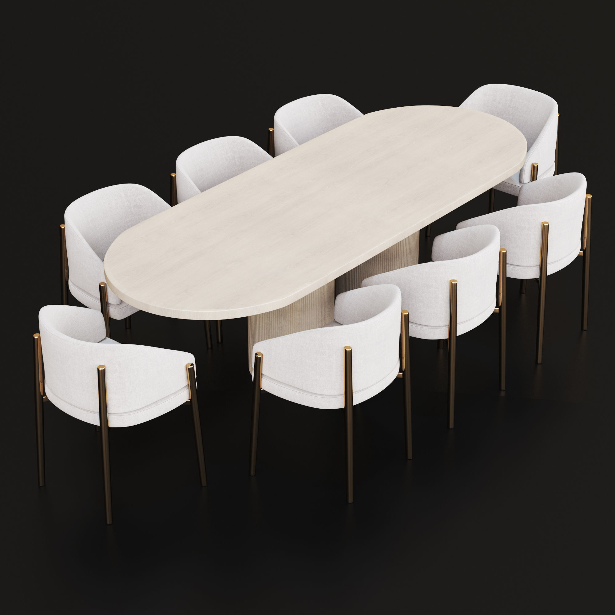 Porro Frank armchair OSTINATO II TABLE 3D model | CGTrader