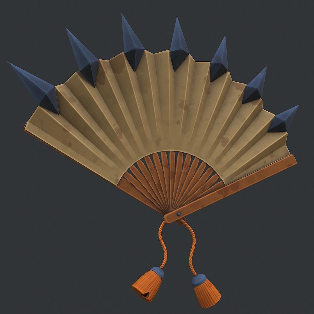 3D model Stylized Japanese War Fan Pbr VR / AR / low-poly | CGTrader