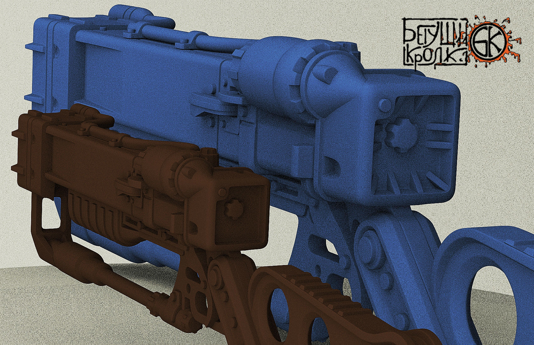 Part 3 Laser Rifle Fallout 4 Scale 1 and 2 3D model 3D printable | CGTrader