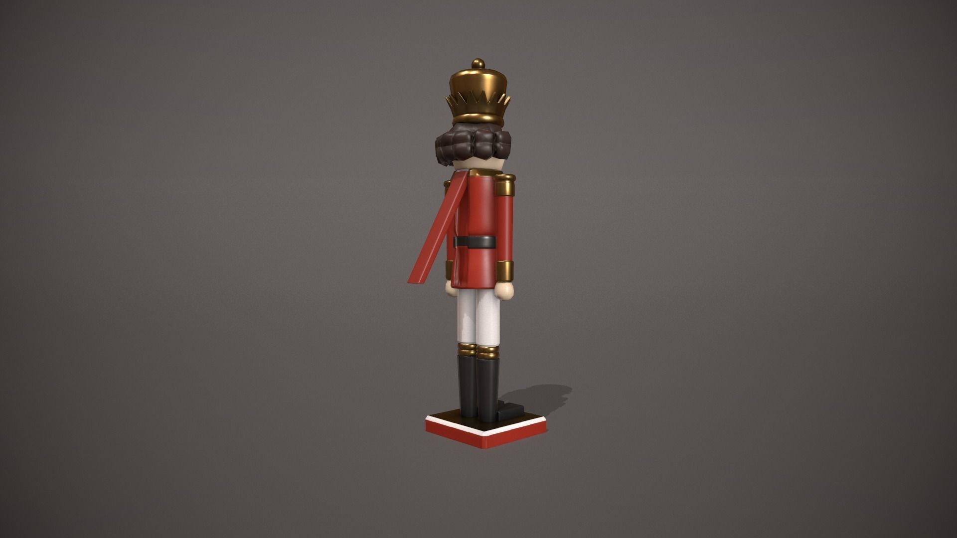 3D model Red Nut Cracker VR / AR / low-poly | CGTrader