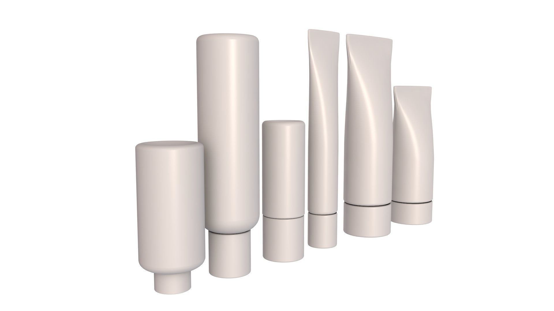 Cosmetic containers 3D model | CGTrader