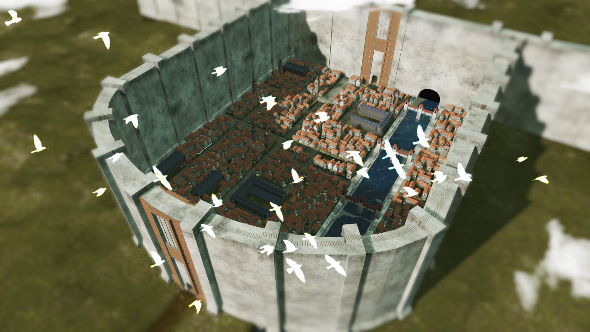City Attack Of Titan - The wall Maria 3D model | CGTrader
