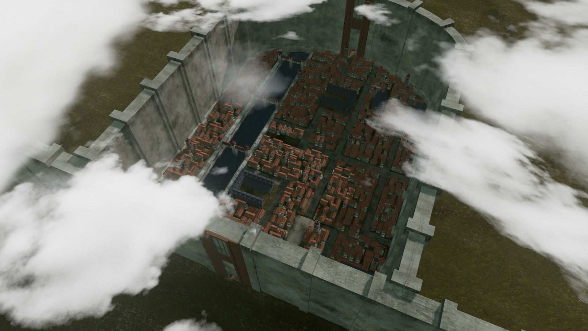 City Attack Of Titan - The wall Maria 3D model | CGTrader