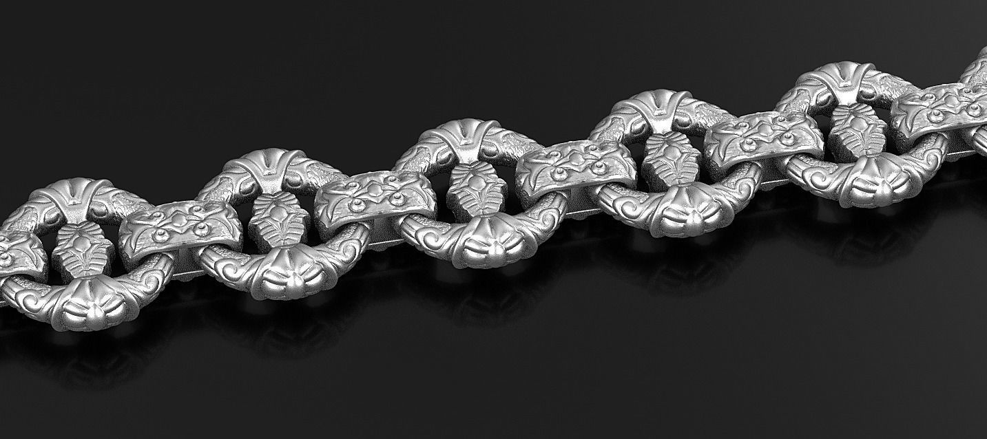 SCULL CHAIN 3D model 3D printable | CGTrader