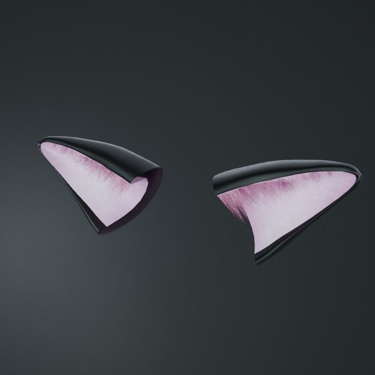 3D model Cat ears VR / AR / low-poly | CGTrader