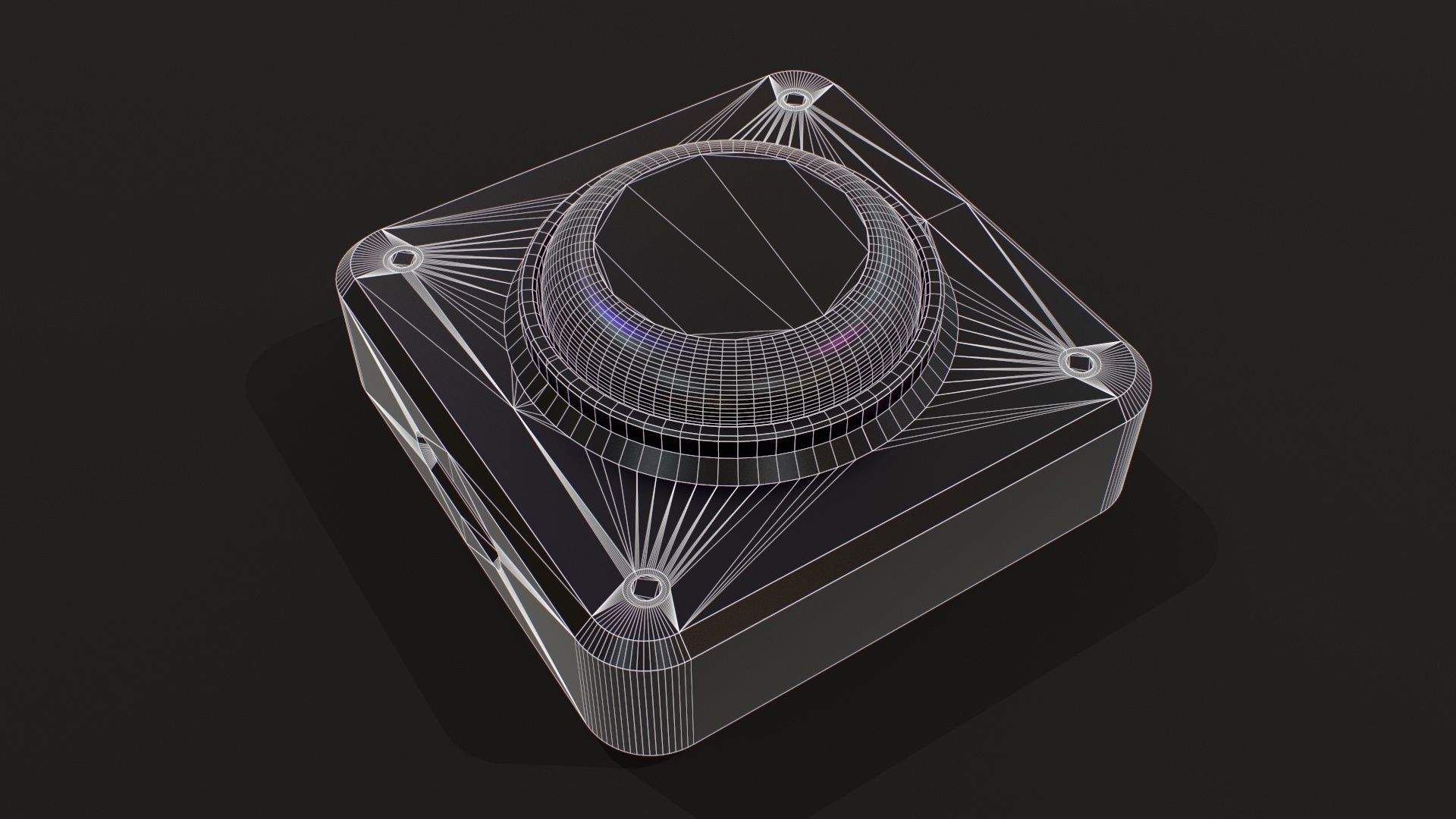 Sci Fi Red Button 3D model | CGTrader