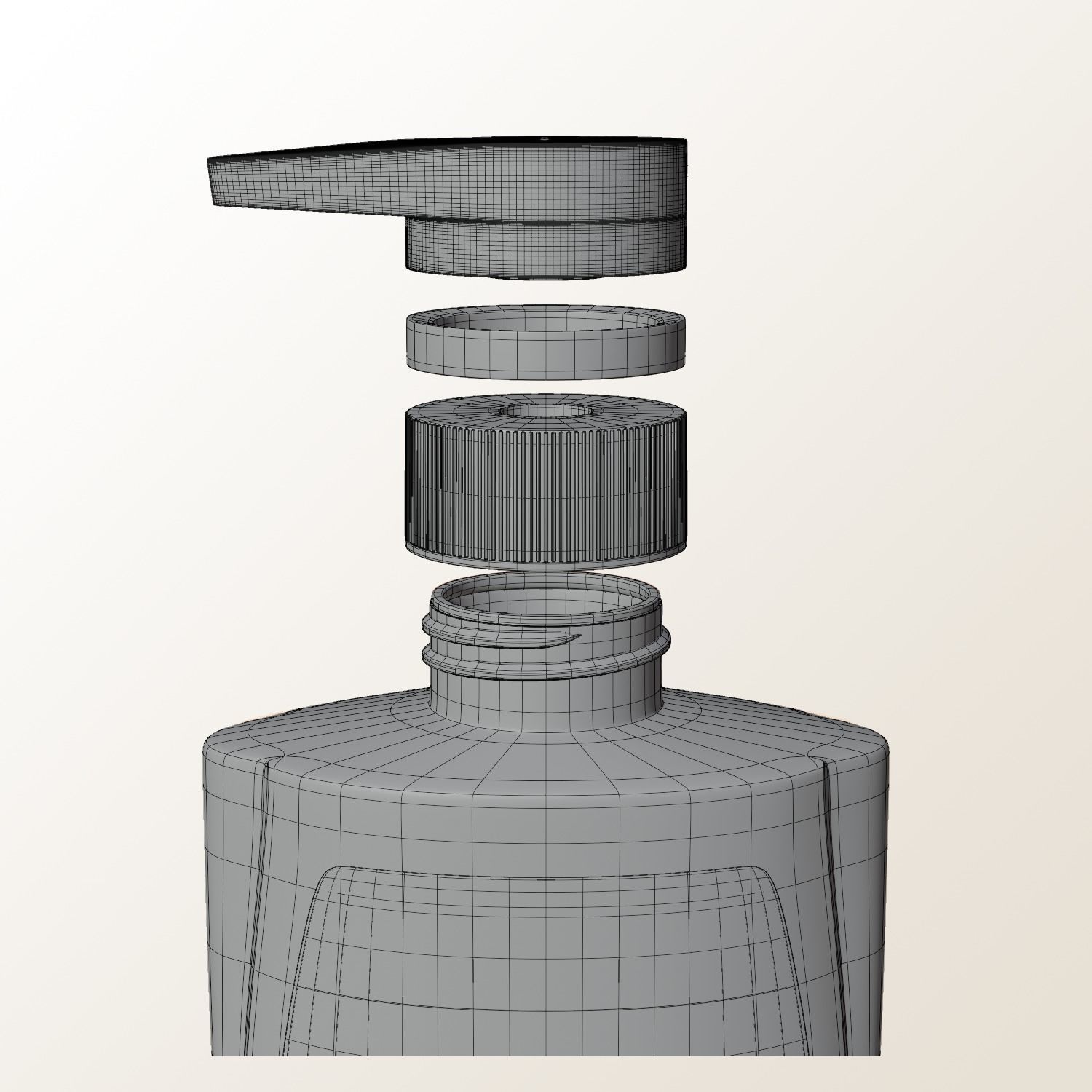 Loreal Shampoo Bump Bottle 450ml Packaging Mockup 3D model | CGTrader