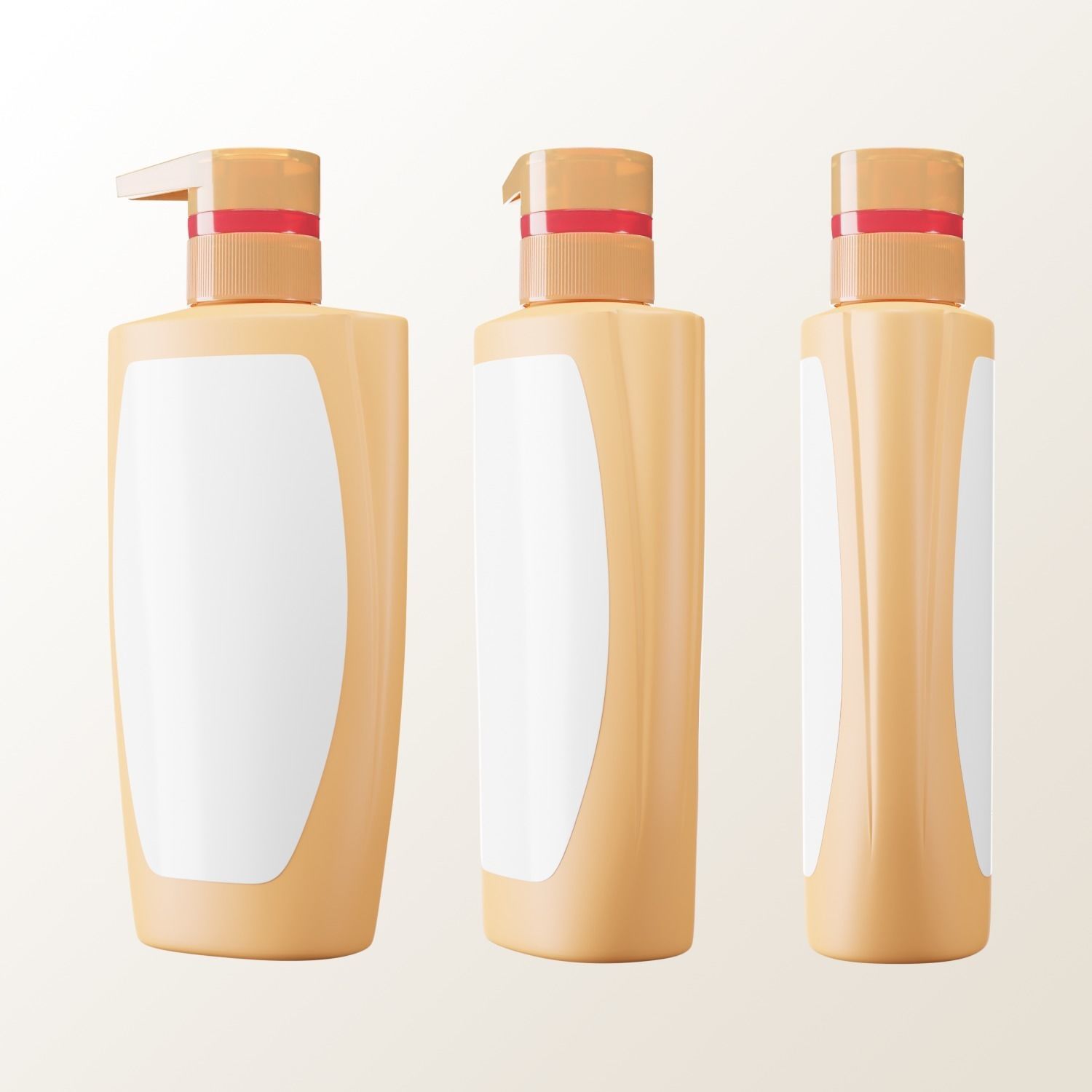 Loreal Shampoo Bump Bottle 450ml Packaging Mockup 3D model | CGTrader