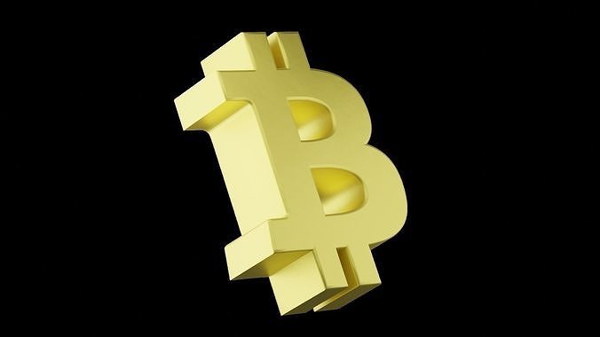 3D model Bitcoin Coin Sign VR / AR / low-poly | CGTrader