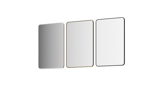 Rounded Corners Mirror by Clear Home Design 3D model | CGTrader