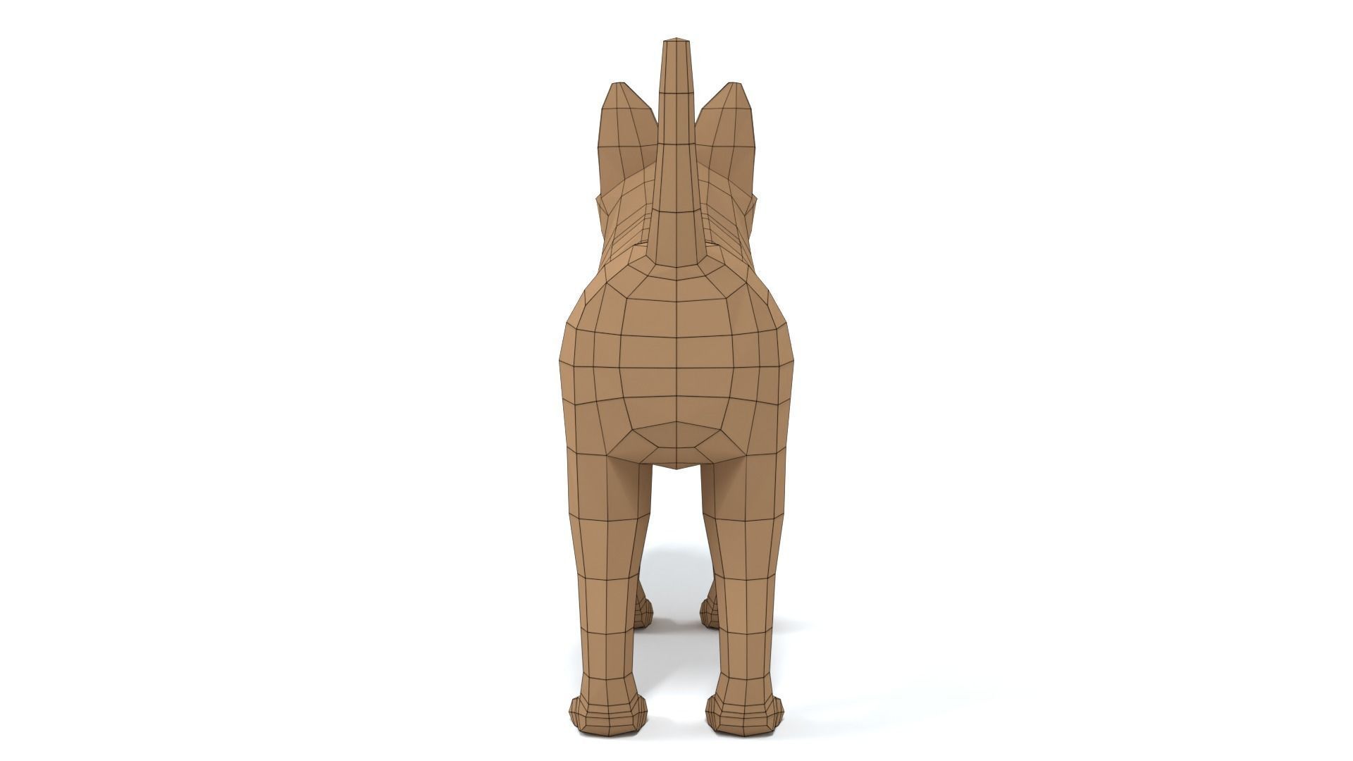 3D model Low Poly Cartoon Yorkshire Terrier Dog VR / AR / low-poly ...