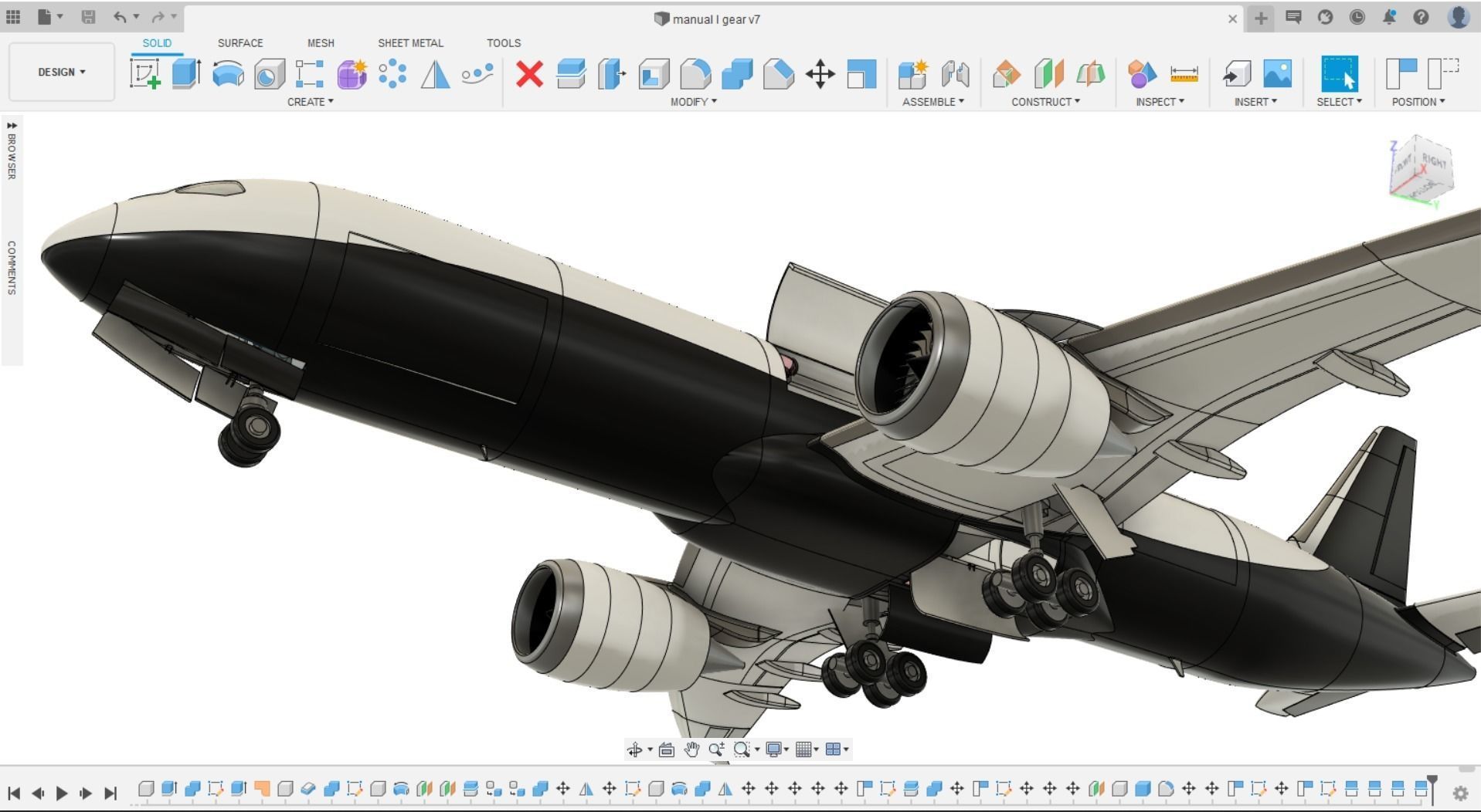 3D model Boeing 787-8 Dreamliner For 3D printing VR / AR / low-poly ...