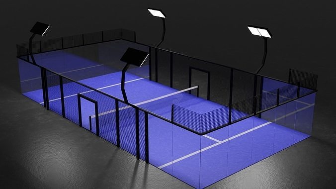 Padel court 3D model | CGTrader