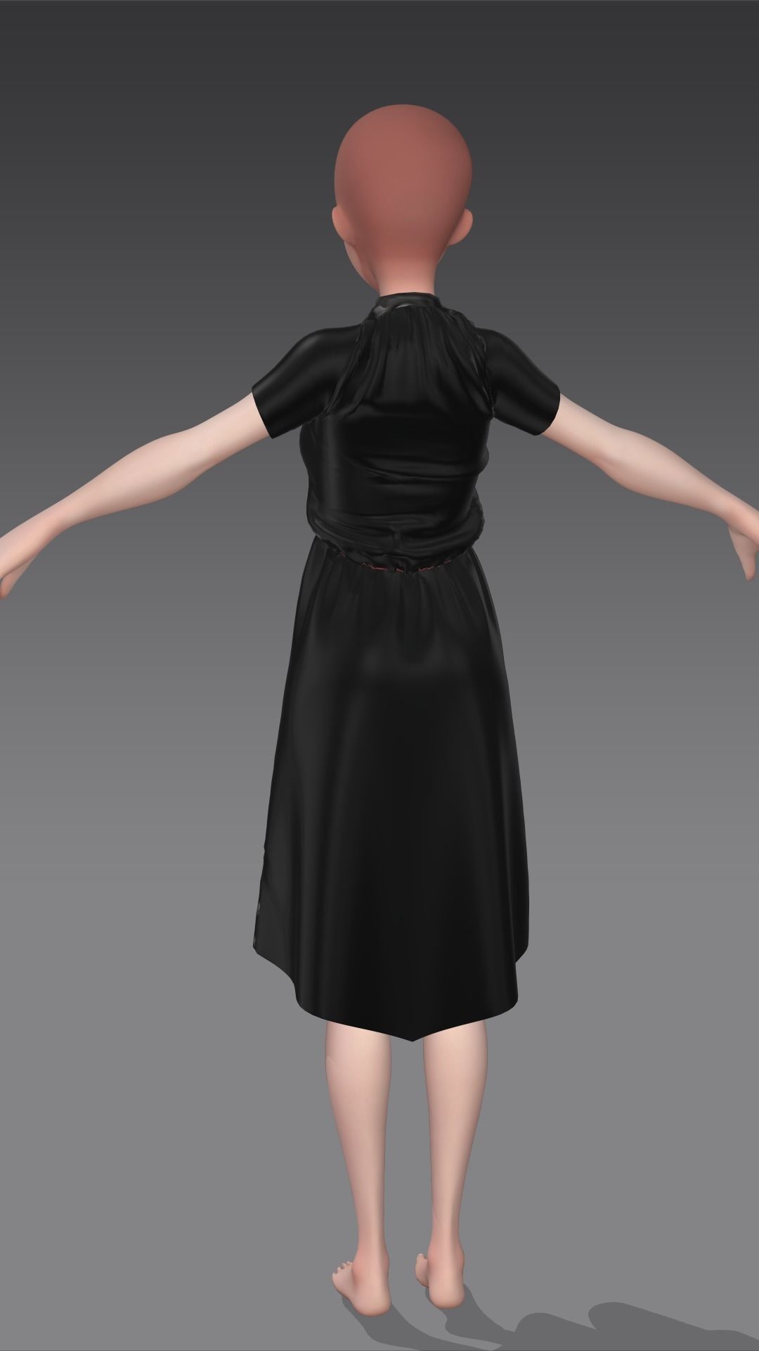 3D model Heavy metal dress VR / AR / low-poly | CGTrader
