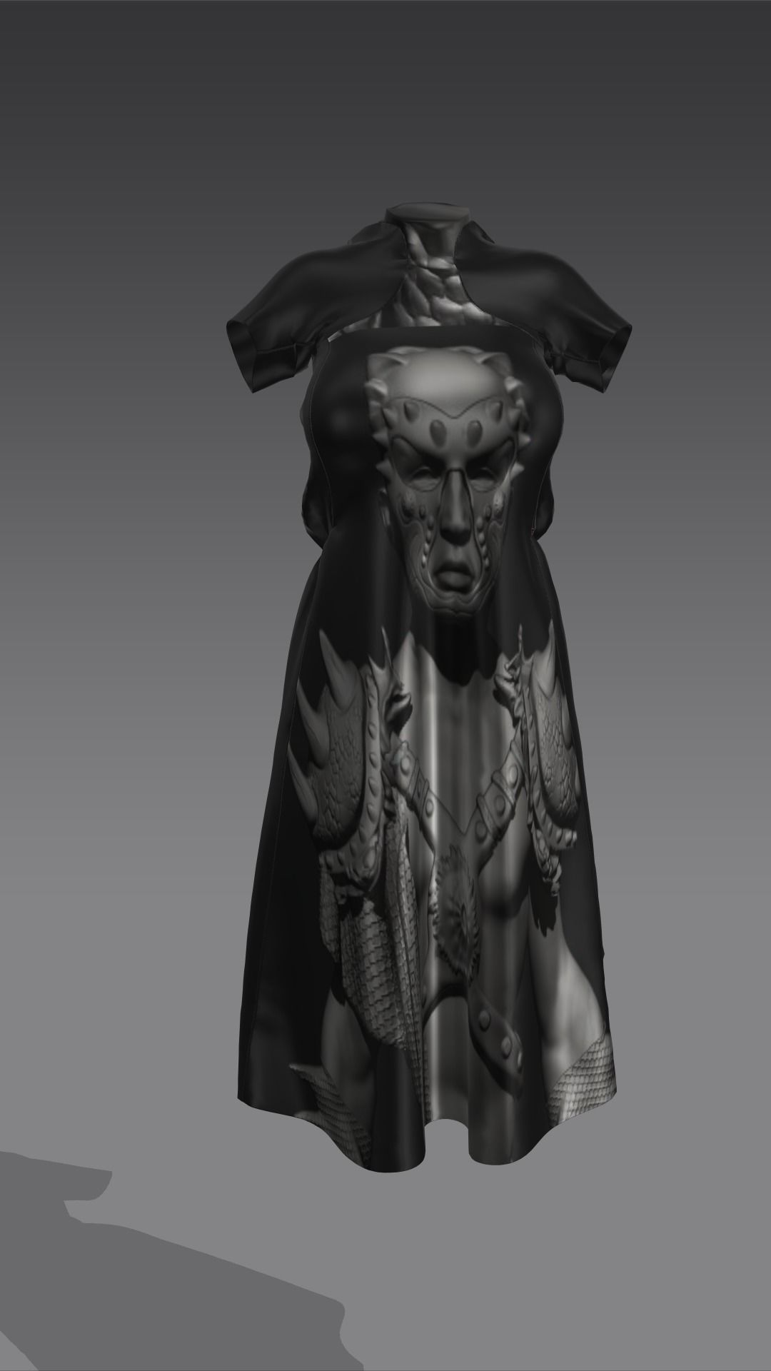 3D model Heavy metal dress VR / AR / low-poly | CGTrader