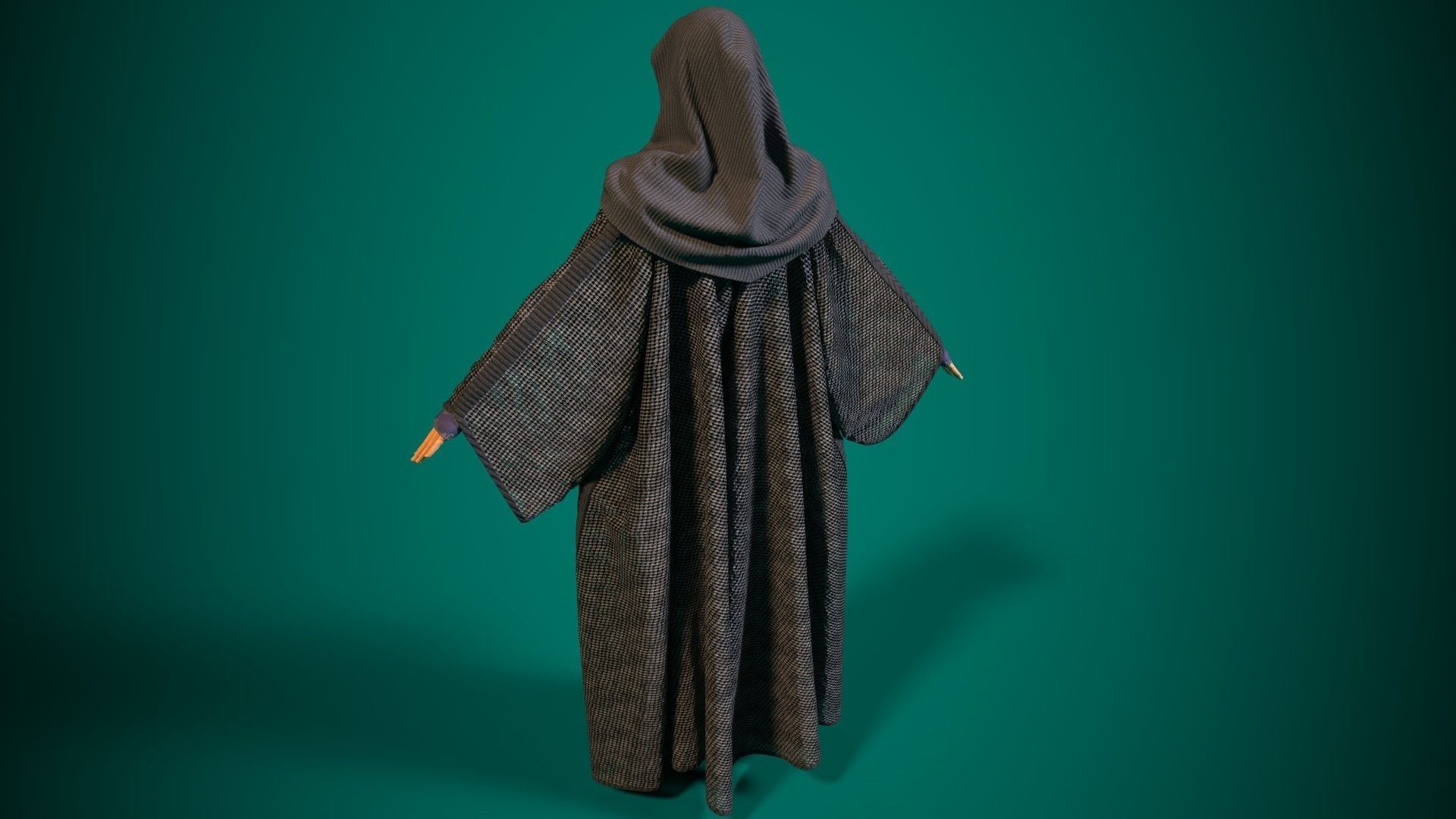 Autumn knitted mantle 3D model | CGTrader