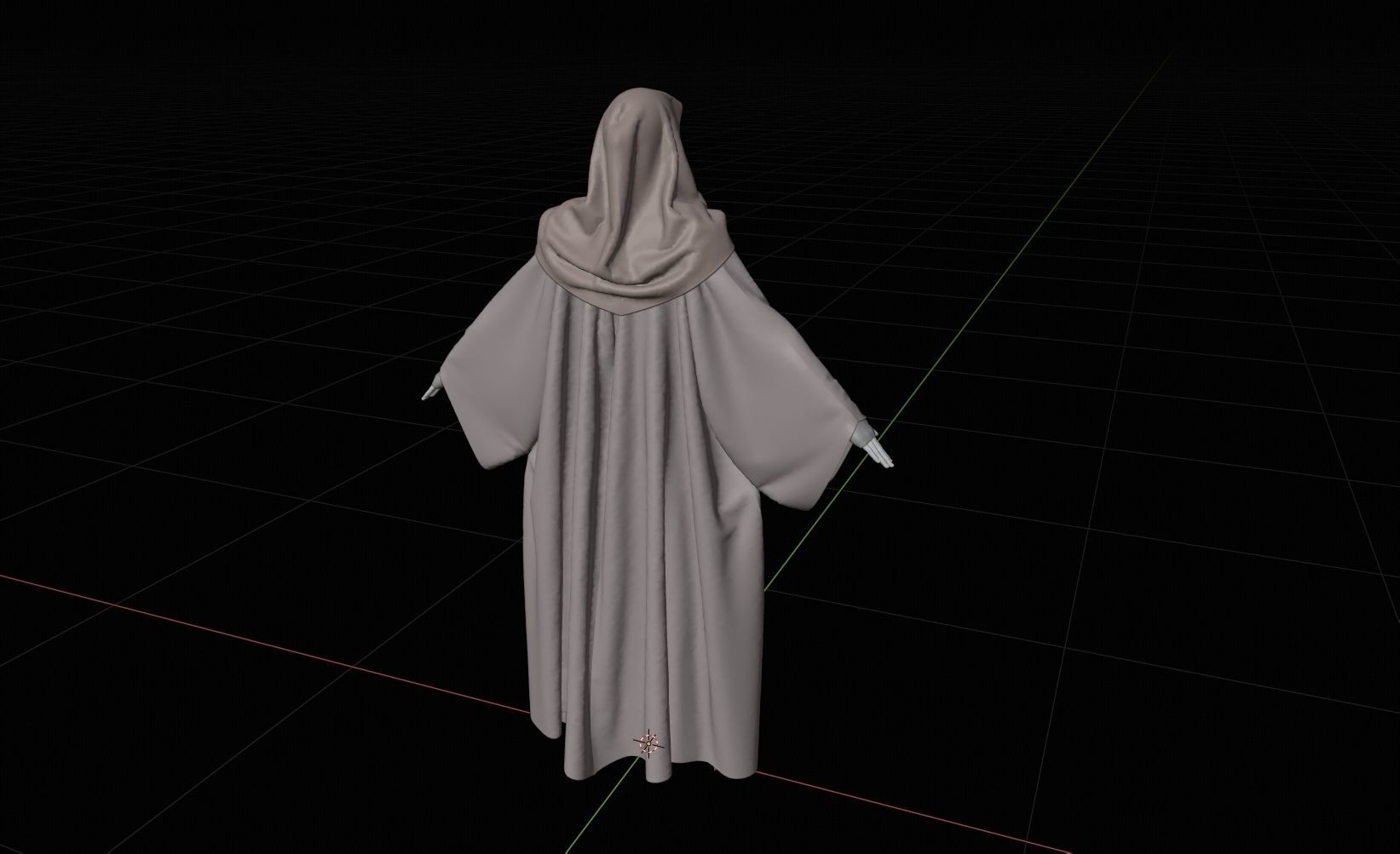 Autumn knitted mantle 3D model | CGTrader