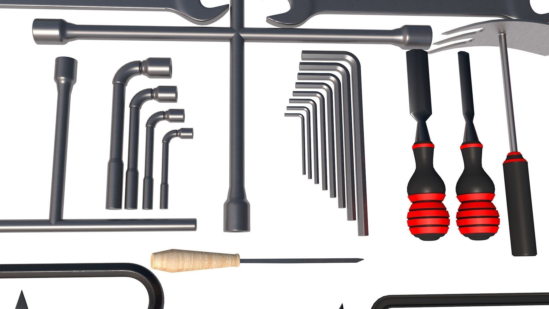Tools New - Hand Tools-GARAGE TOOLS 3D model | CGTrader
