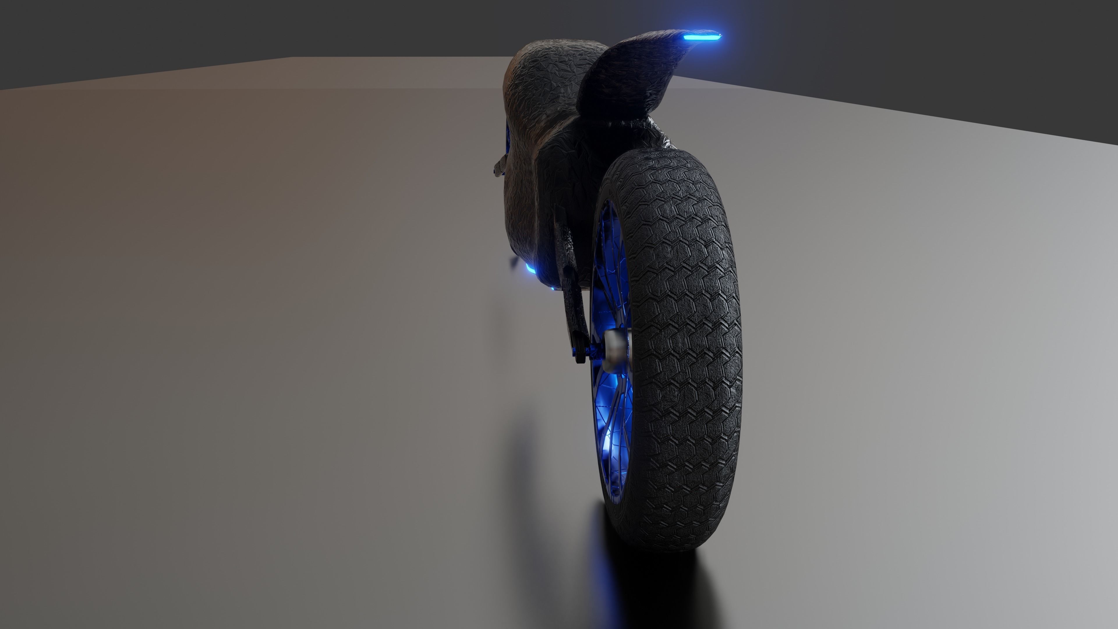 3D model Black Panther Unmanned Motorcycle VR / AR / low-poly | CGTrader