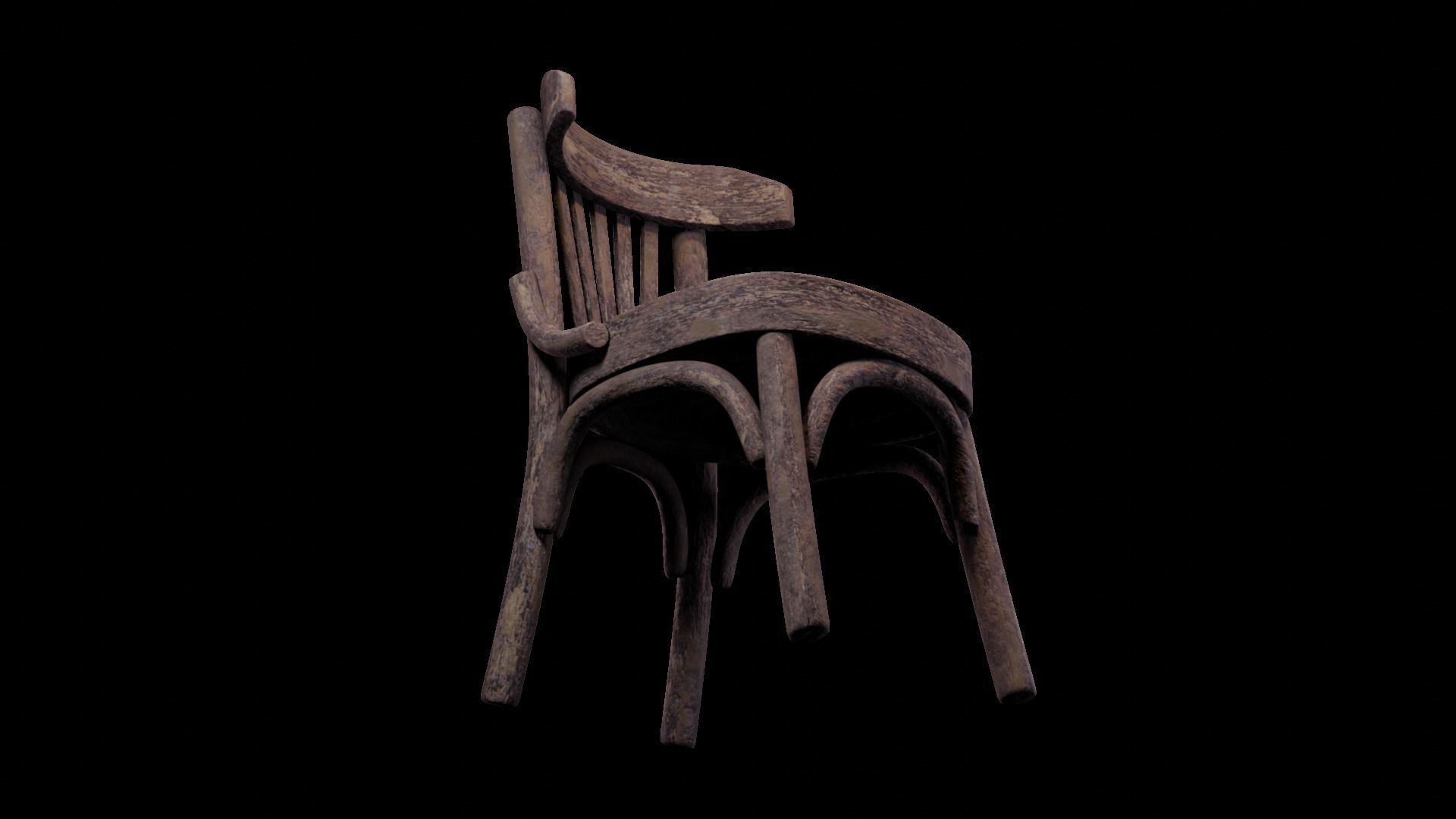 3D model Egyptian Chair VR / AR / low-poly | CGTrader