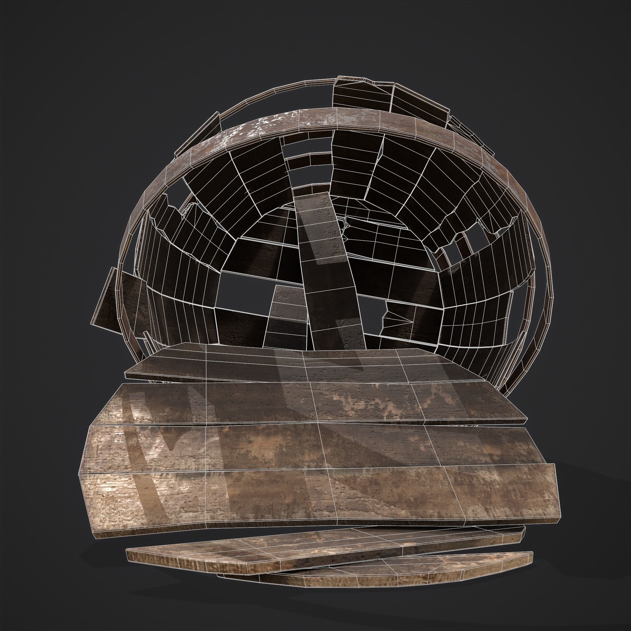 3D model Broken Barrel VR / AR / low-poly | CGTrader