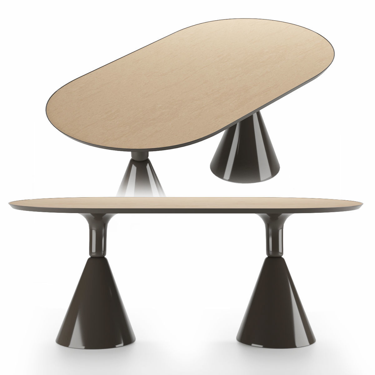 Sancal Pion Dining Table Family 3D model | CGTrader