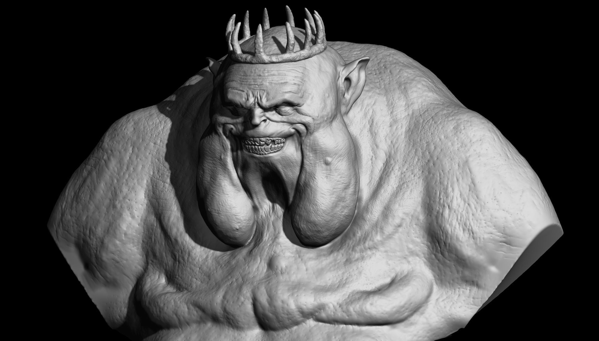 Lord Of The Rings - Great Goblin 3D model 3D printable | CGTrader