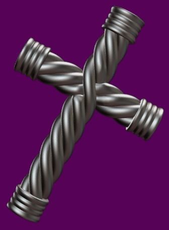 rope cross 3D model 3D printable | CGTrader