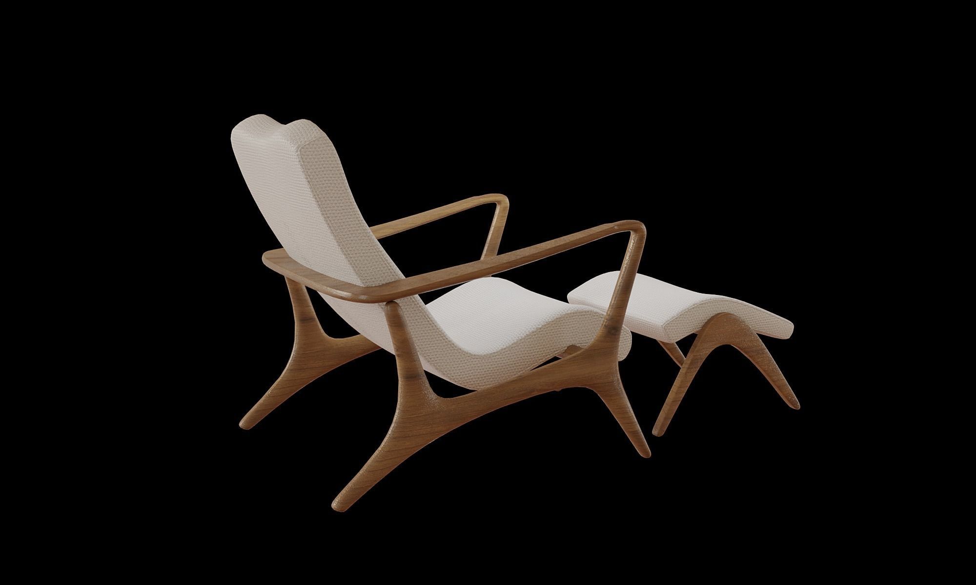 Contour Low Back Lounge ChairModel - 175 E 3D model | CGTrader