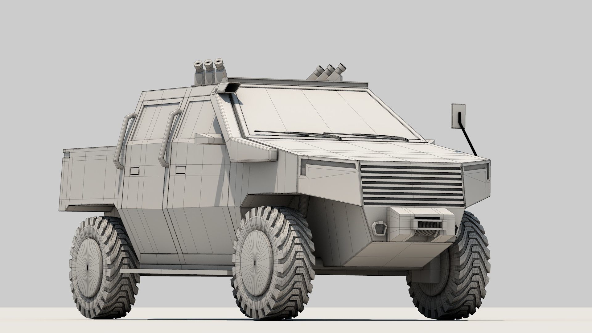 Lizard 4x4 Tactical Concept Pickup 3D model | CGTrader