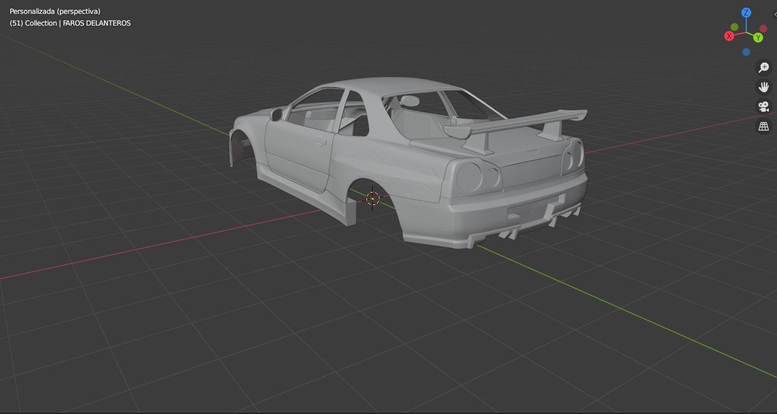 Nissan GTR R34 3D model 3D printable | CGTrader