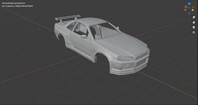 Nissan GTR R34 3D model 3D printable | CGTrader