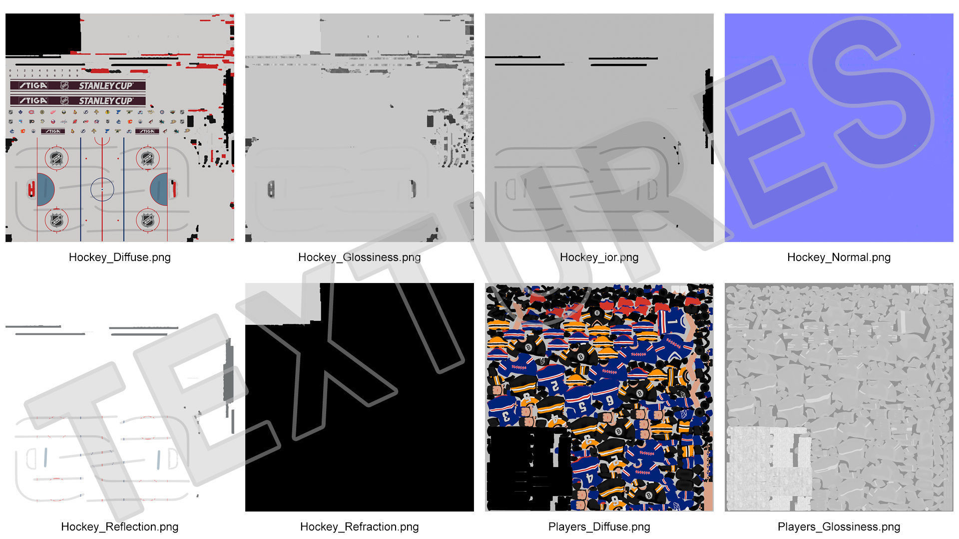 Stiga Stanley Cup Table Hockey with Game Stand Dome 3D model | CGTrader