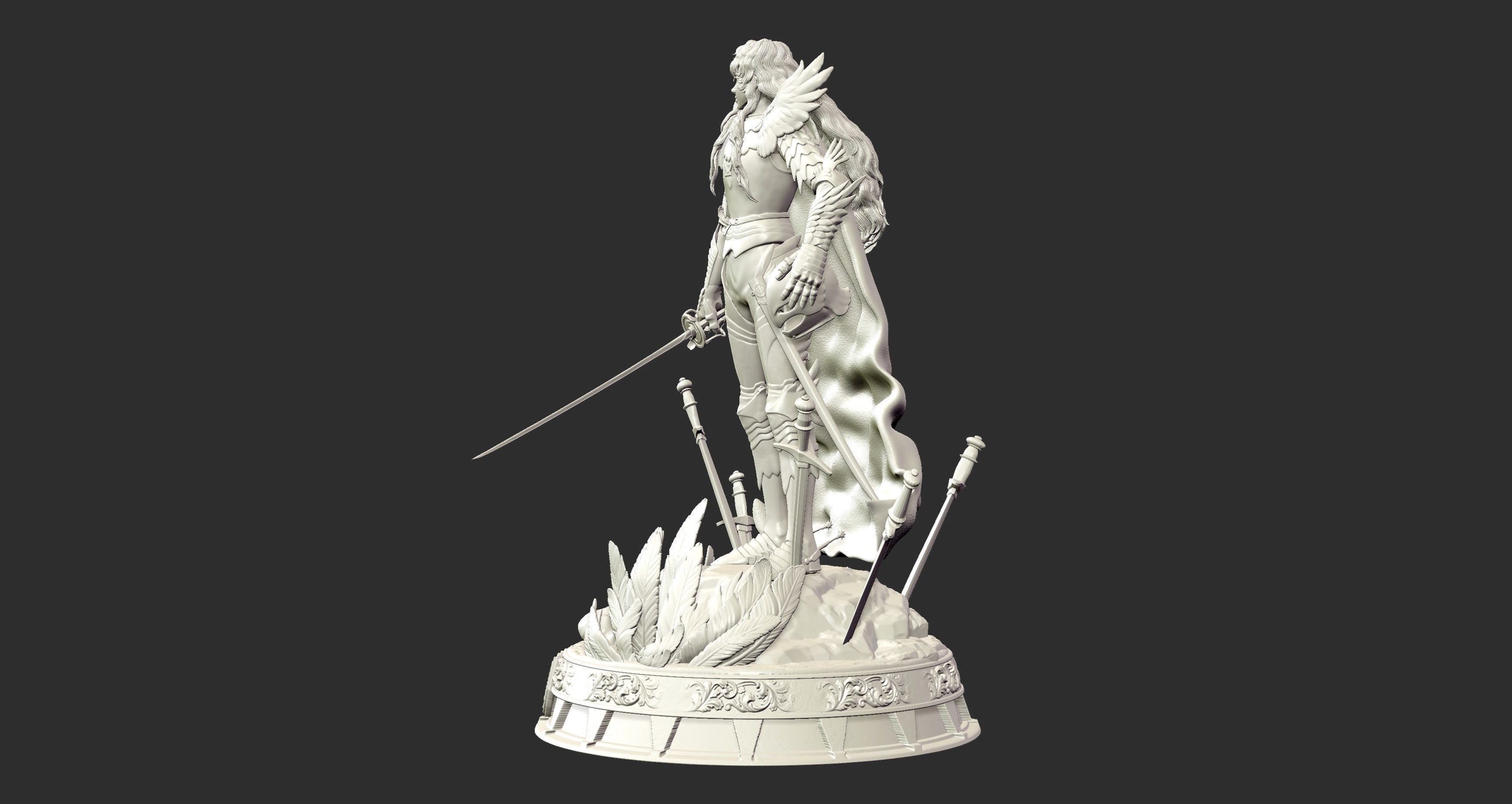 Griffith the White Hawk - Berserk 3d Print Statue 3D model 3D printable ...