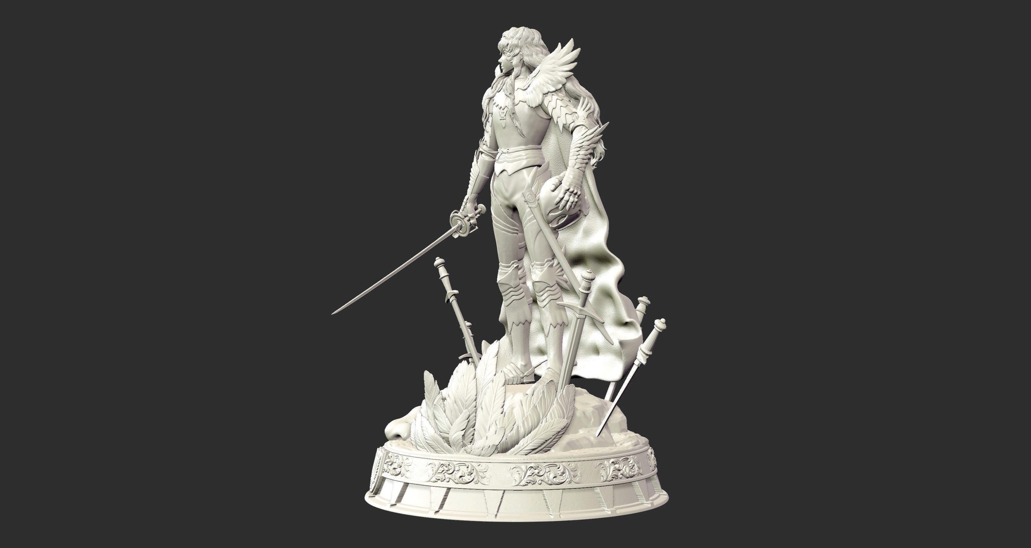 Griffith the White Hawk - Berserk 3d Print Statue 3D model 3D printable ...