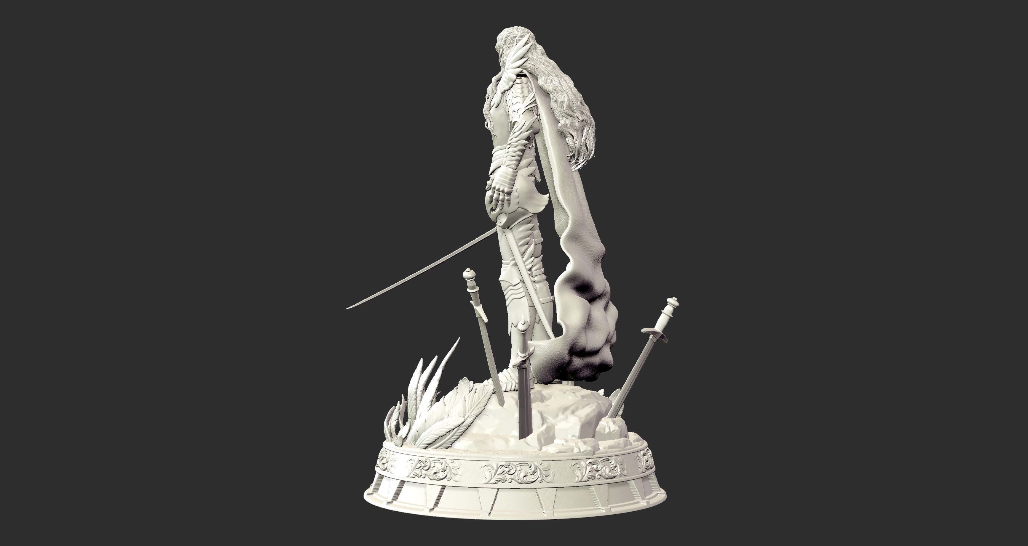 Griffith the White Hawk - Berserk 3d Print Statue 3D model 3D printable ...