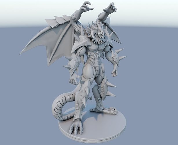 Red Dragon archfiend king calamity 3d print model 3D model 3D printable ...
