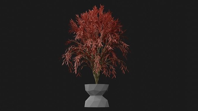 Tree red 3D model | CGTrader