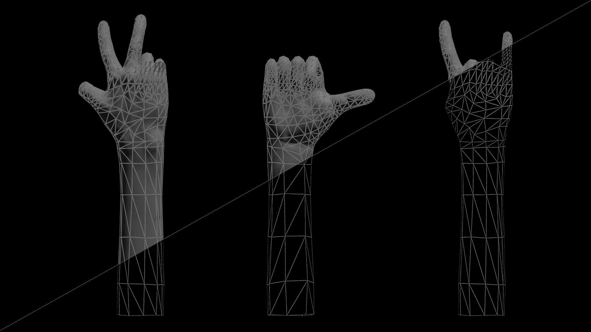Simple Rigged Hand free VR / AR / low-poly 3D model rigged | CGTrader