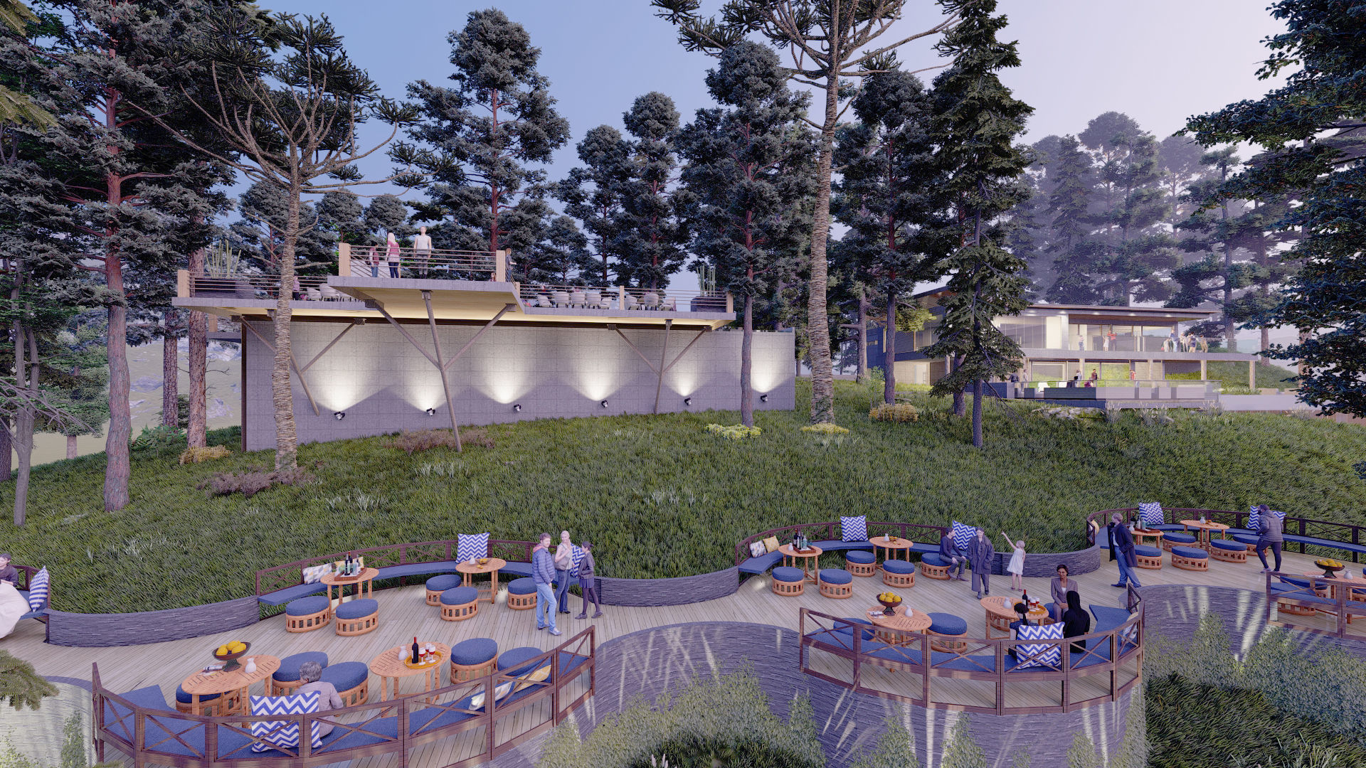 3D model Hill view restaurant VR / AR / low-poly | CGTrader