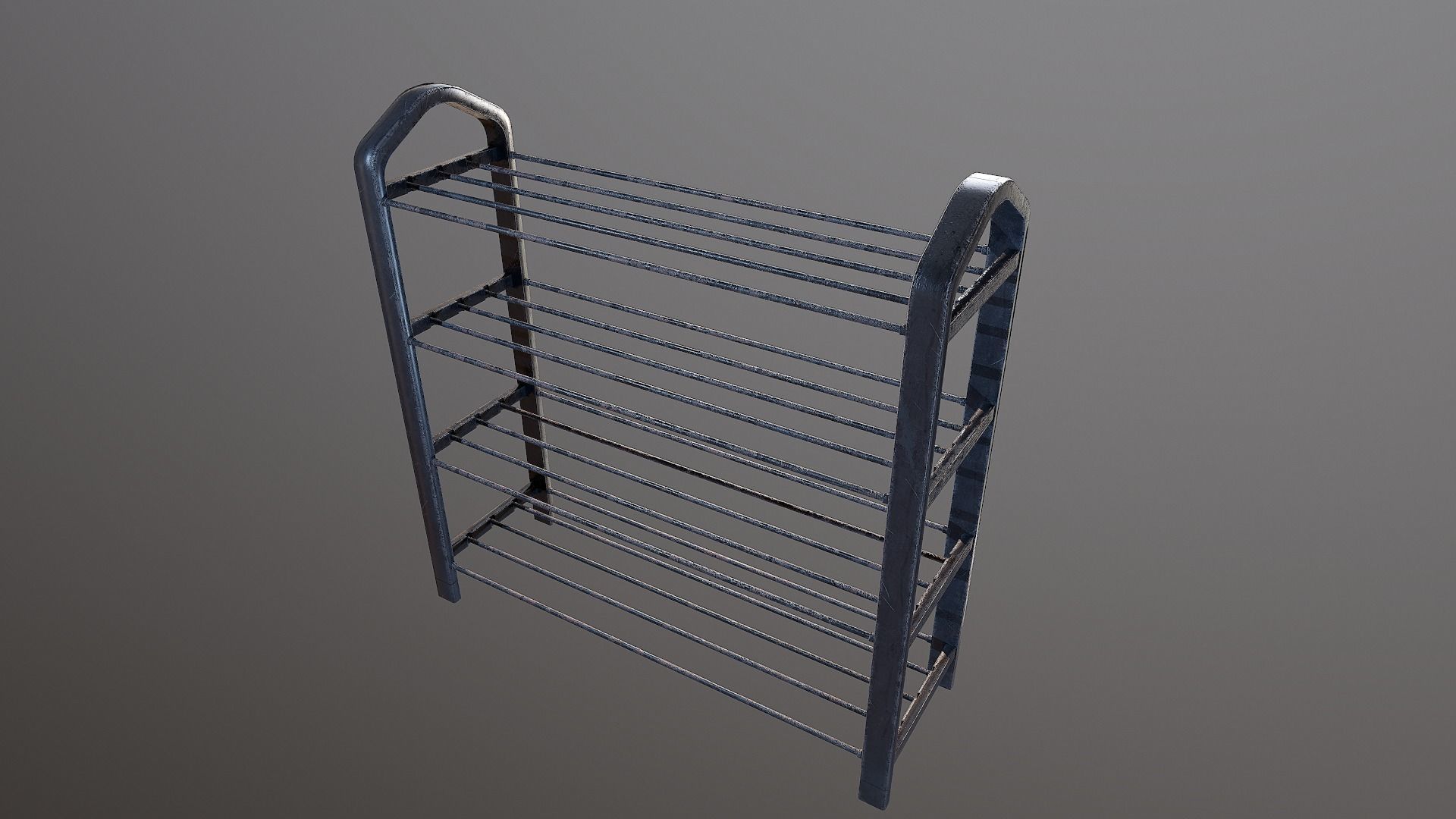 3D model Metal Used Shoe Rack VR / AR / low-poly | CGTrader