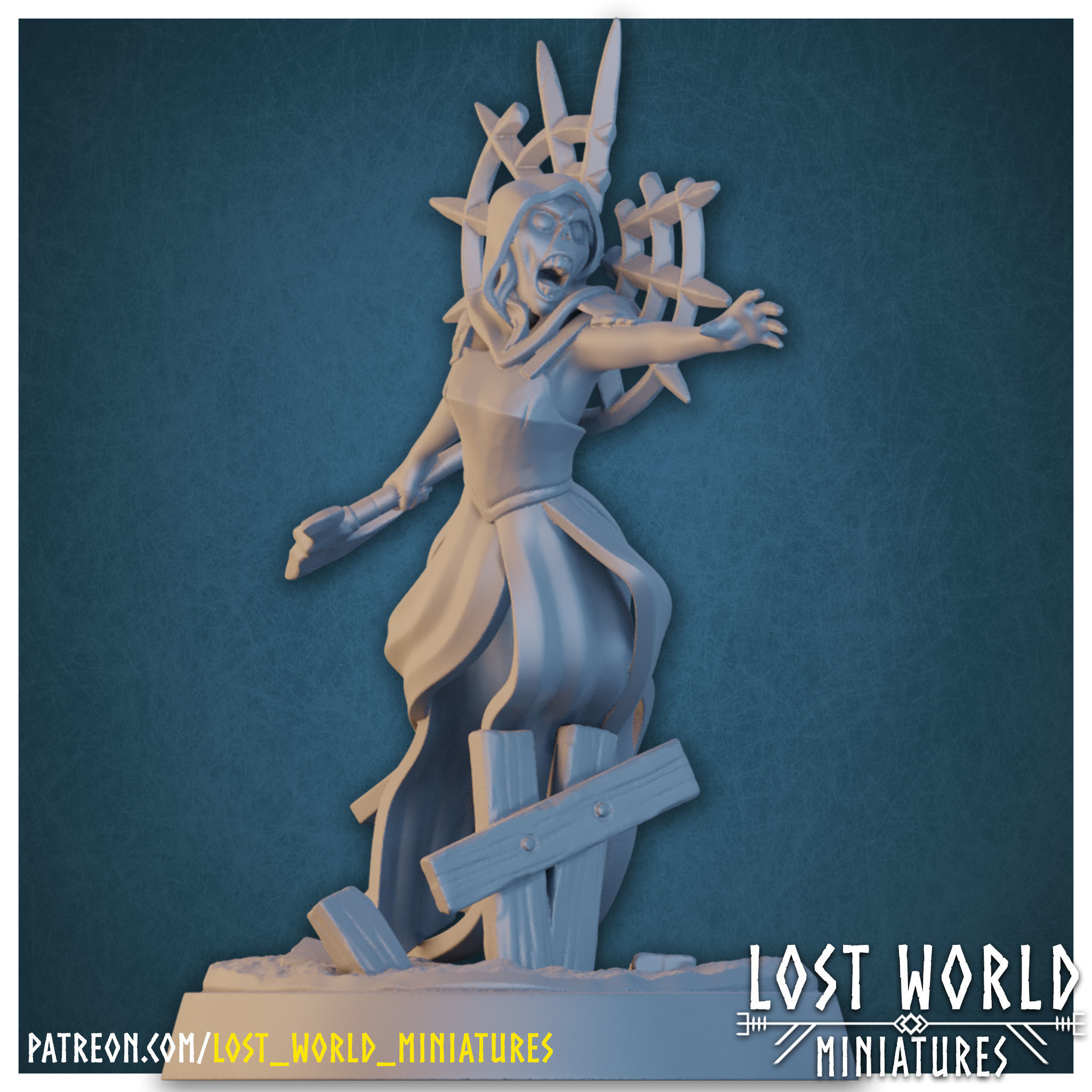 Spectre Revenant Miniatures set - Supported 3D model 3D printable ...